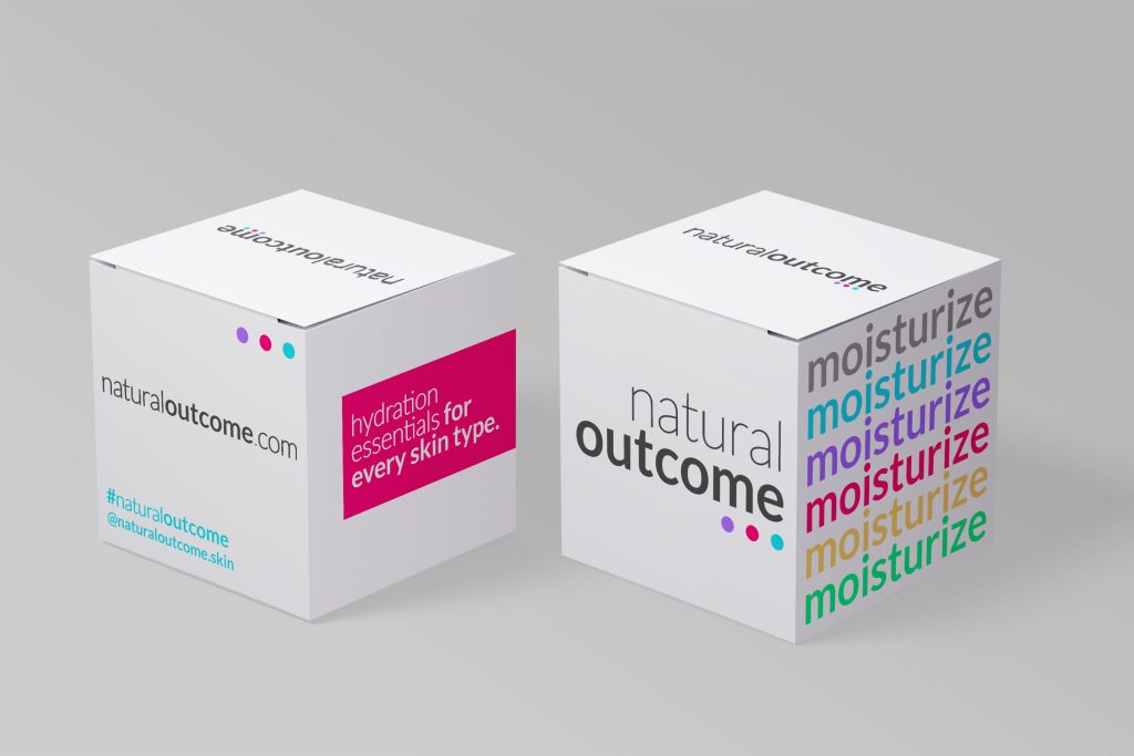 Natural Outcome Moisturizer Box Design - Seaweed Studio